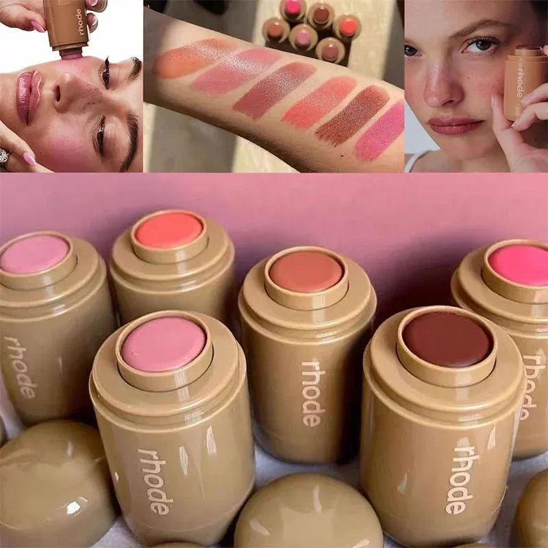 Rhode Brightens Facial Cheek Blush Stick Lip Gloss | BAD PEOPLE